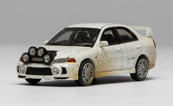 【楽天市場】1/64 三菱 Lancer Evolution IV Muddy Version with Rally Light ...