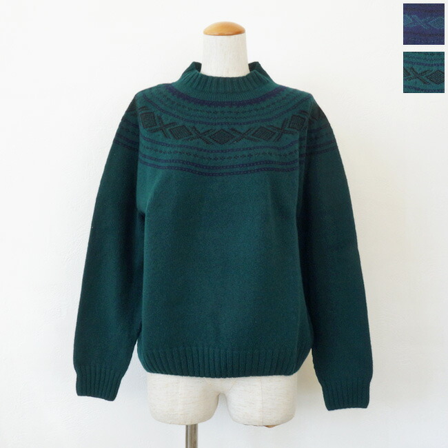 【楽天市場】ISLAND TIDES (アイランドタイド) ニット ラムズウール ノルディック柄 TODD & DUNCAN EY-18402 ...