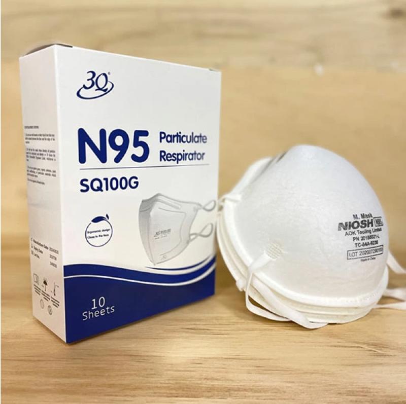 【楽天市場】NIOSH基準N95 折り畳み型 立体マスク 「個包装」 10枚入り N95マスク + カップ型プレゼント：燦 Studio