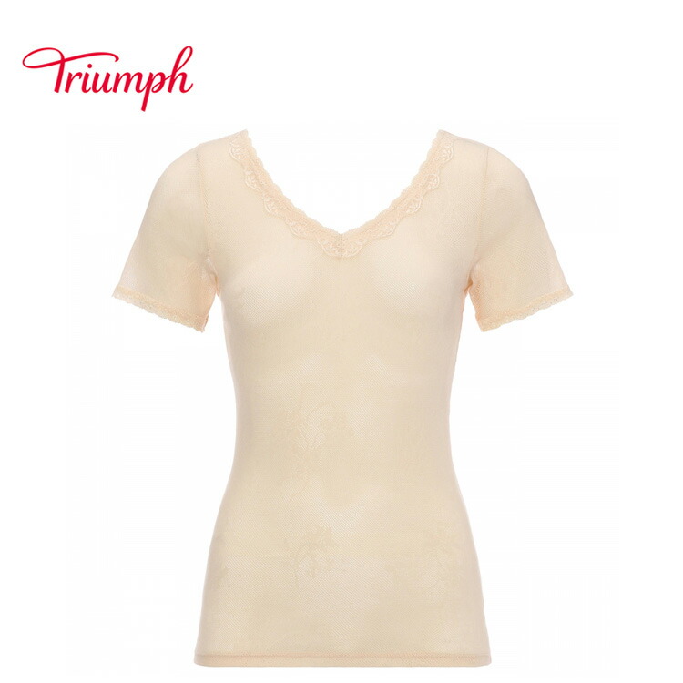 【楽天市場】★セールMAX37％OFF★[トリンプ]コットン100％ メッシュ インナー5300 3分袖トップ【M,L,LLサイズ ...