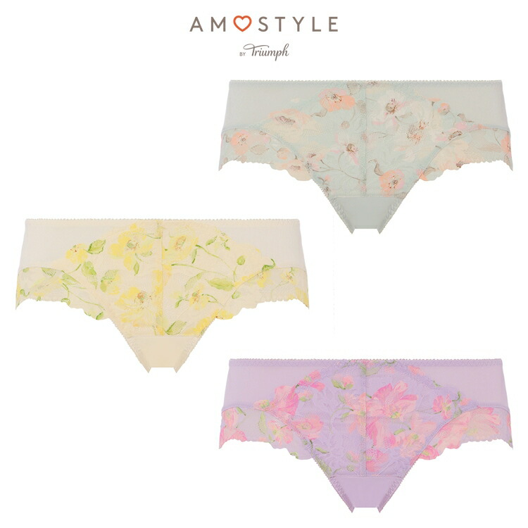 【楽天市場】[アモスタイル]サニタリーショーツ (ボーイズレングス)1 フルブルーム AMST1500 SAN.PT1 JX 生理用 レディース 下着 花柄 フラワー ボタニカル：トリンプ公式 ...