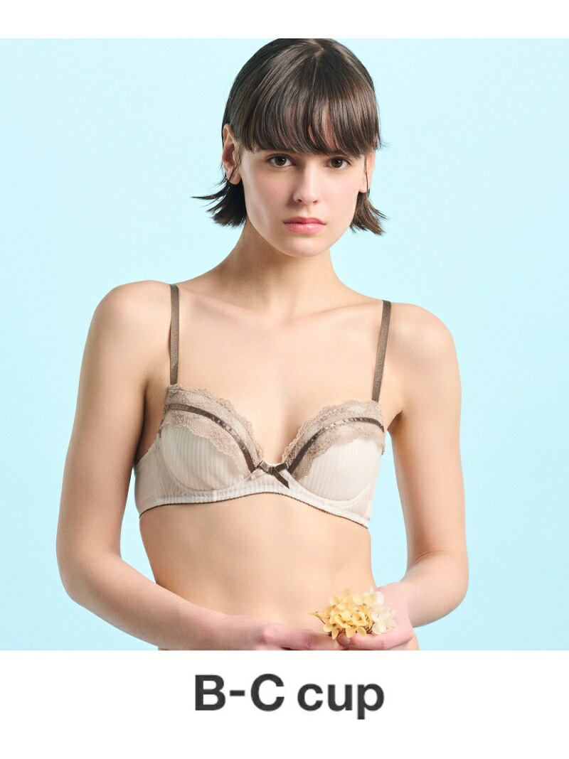 【楽天市場】AMPHI/チュールプリーツ×レース ブラジャー B-Ccup AMPHI アンフィ インナー・ルームウェア ブラジャー グリーン オレンジ ベージュ[Rakuten ...