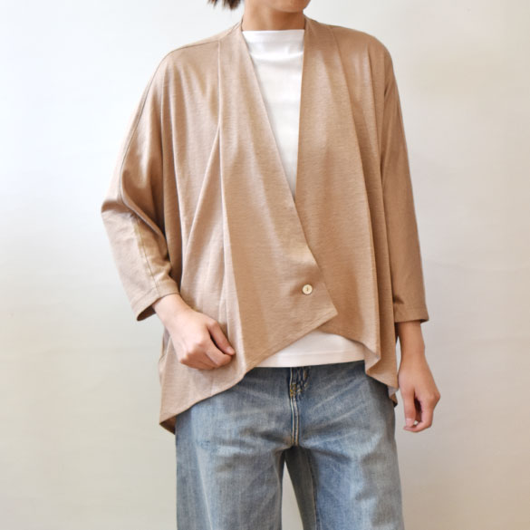 【楽天市場】【ポイント20倍】ププラ（PUPULA）PLATING LINEN 七分袖カーディガン(pp026)(157151)：アンプルール ...