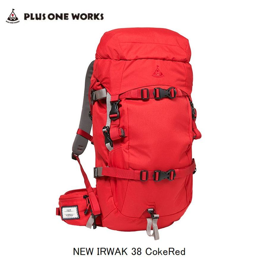 【楽天市場】プラスワンワークス PLUS ONE WORKS IRWAK 38 イリワク 38 バックパック BC バックカントリー CokeRed スキー スノボ：All Mtn ...