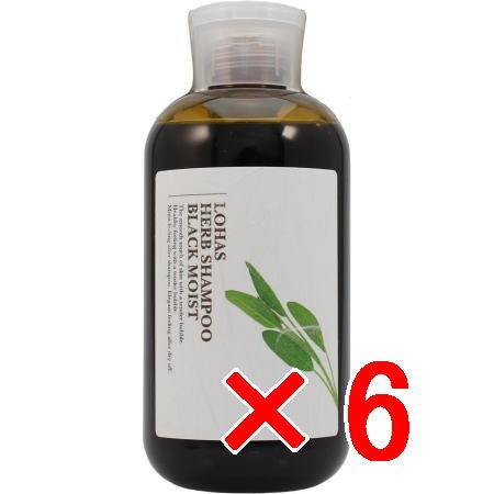 【楽天市場】★【送料無料】 テクノエイト ／ ロハスハーブシャンプー （ブラックモイスト） 300ml しっとり艶タイプ 【6個セット】：amugis