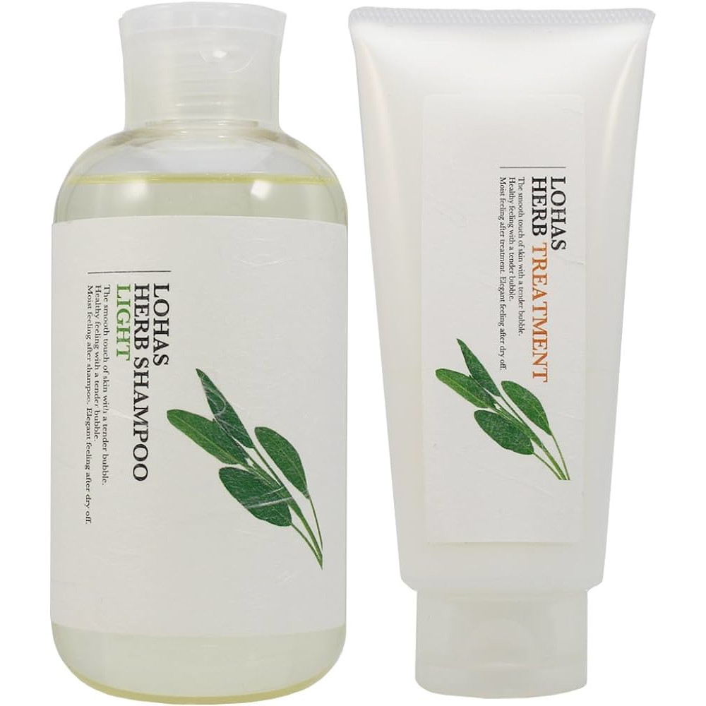 【楽天市場】★【送料無料】 テクノエイト ／ ロハスハーブシャンプー （ライト） 300ml ＆ ハーブトリートメント 200g セット：amugis