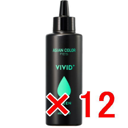 【楽天市場】★【送料無料】 アリミノ ／ アジアンカラー フェス ビビッドプラス グリーン 150ml 【12個】 FES VIVID：amugis
