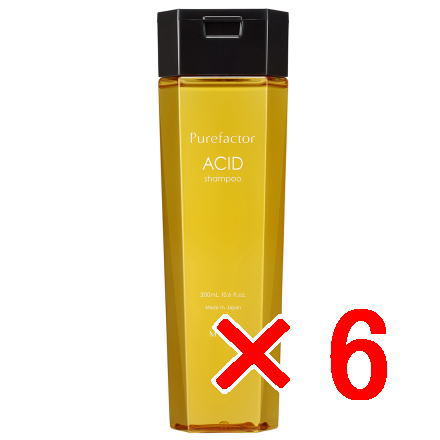【楽天市場】【全商品ポイント10倍！ 2/23 1:59まで】【送料無料】 ミアンビューティー ／ ピュアファクター アシッドシャンプー 300ml ／6個セット：amugis