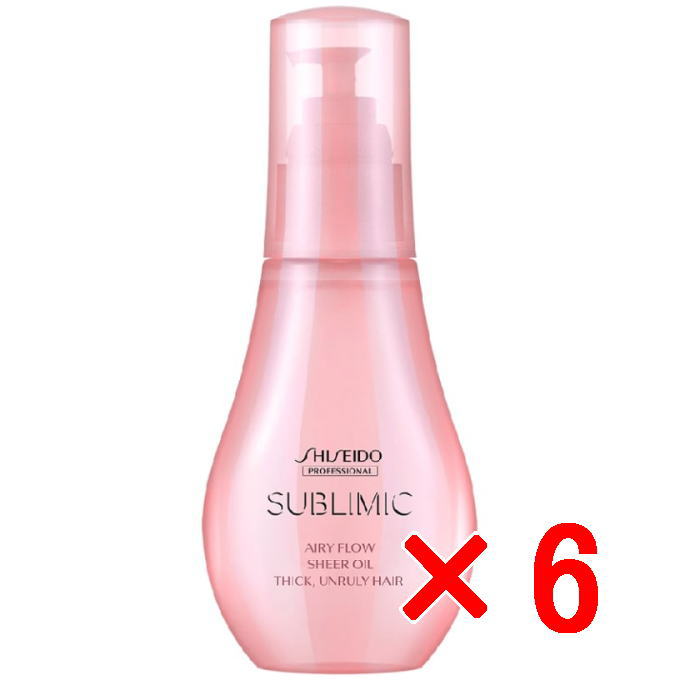 【楽天市場】★【送料無料】 資生堂 シセイドウ ／ サブリミック ／ エアリーフロー シアーオイル 100ml 【6個セット】／ サロン専売品 / くせ毛 縮毛 うねり：amugis
