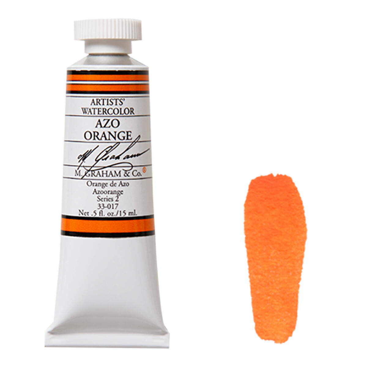 【楽天市場】アゾオレンジ (Azo Orange) 15mlチューブ 水彩絵具 M.グラハム：anaconda東京