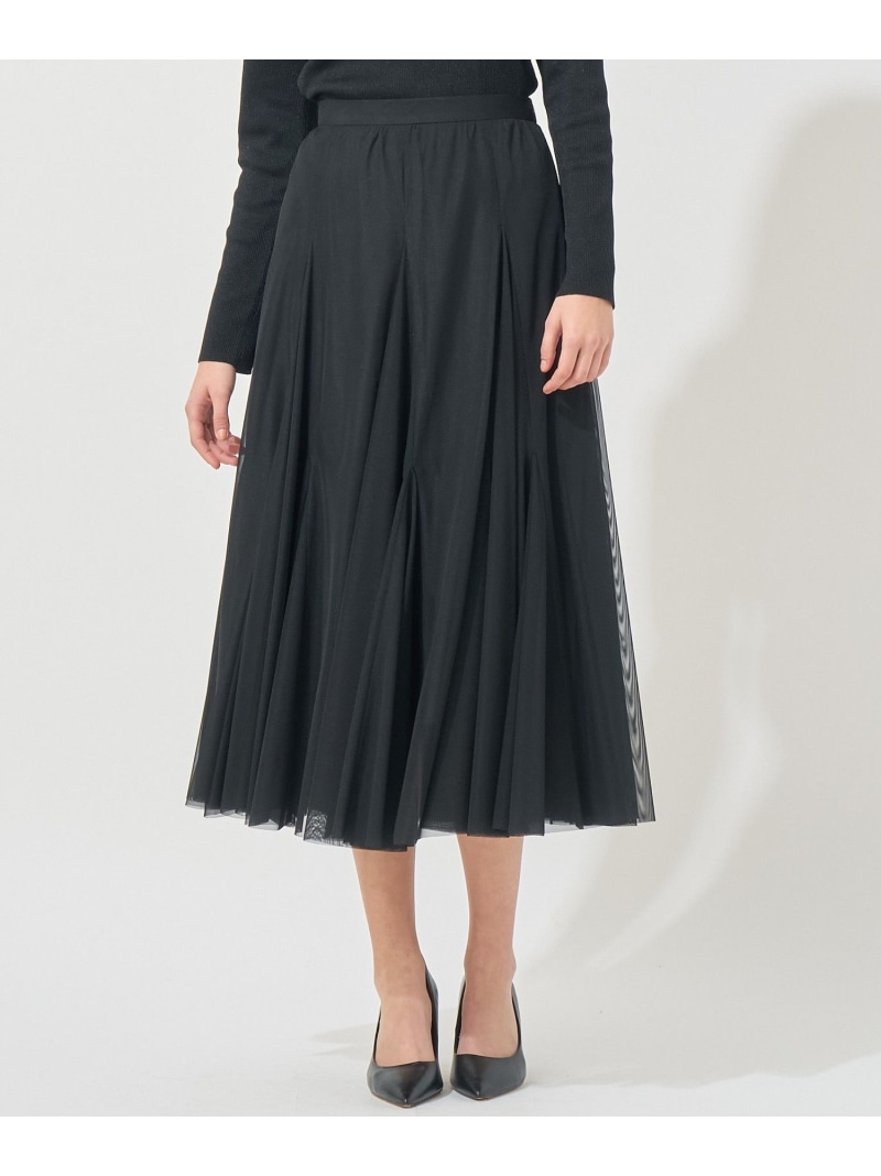 【楽天市場】【Eternal Line 2025】シャイニーチュールマチフレア スカート ANAYI アナイ スカート その他のスカート ブルー ブラック【送料無料】[Rakuten ...