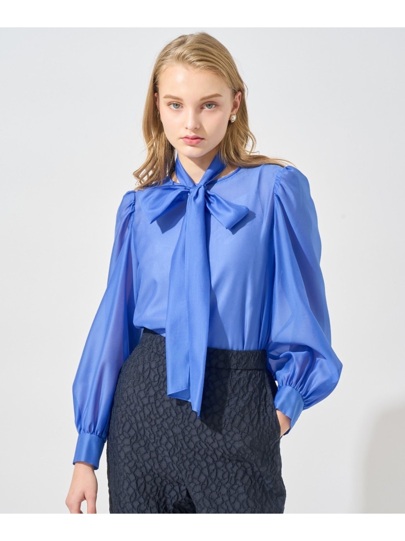 【楽天市場】【Eternal Line 2025】シアーオーガンジーボウタイ ブラウス ANAYI アナイ トップス シャツ・ブラウス ブラック ネイビー オレンジ ホワイト ブルー【送料無料 ...