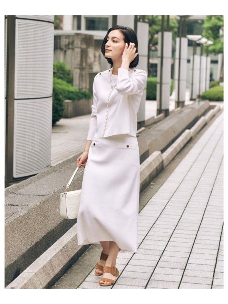 【楽天市場】【SALE／30%OFF】【セットアップ対応商品】ファインメリノミラノリブタイト スカート ANAYI アナイ スカート ロング・マキシスカート ホワイト パープル ブラック ...