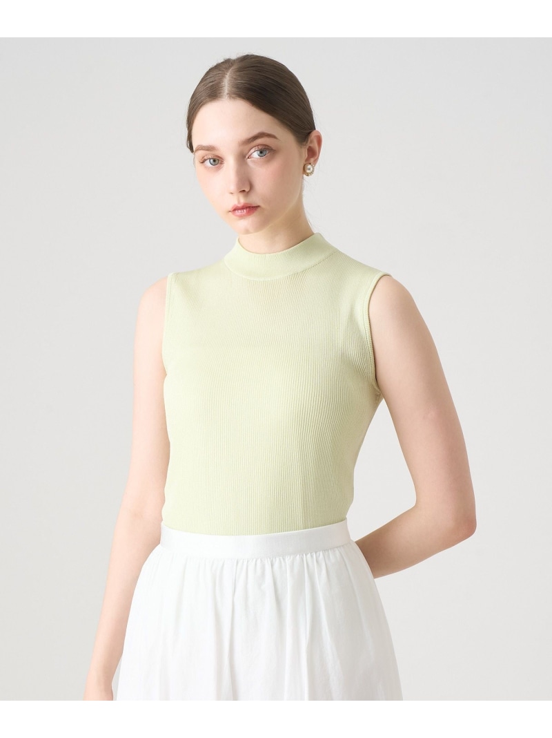 【楽天市場】アセテートポリエステルノースリーブプルオーバー ANAYI アナイ トップス ニット ブルー ピンク ブラック グリーン ホワイト【送料無料】[Rakuten Fashion]：ANAYI