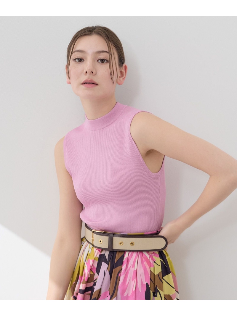 【楽天市場】【SALE／50%OFF】アセテートポリエステルノースリーブプルオーバー ANAYI アナイ トップス ニット ピンク ホワイト ブラック【RBA_E】【送料無料】[Rakuten ...