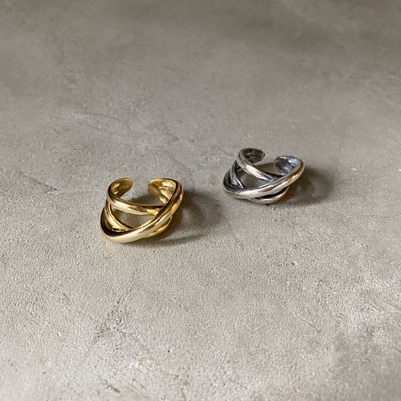 【楽天市場】【a n c e】SV925 Multiplecross Volume Ring：a n c e