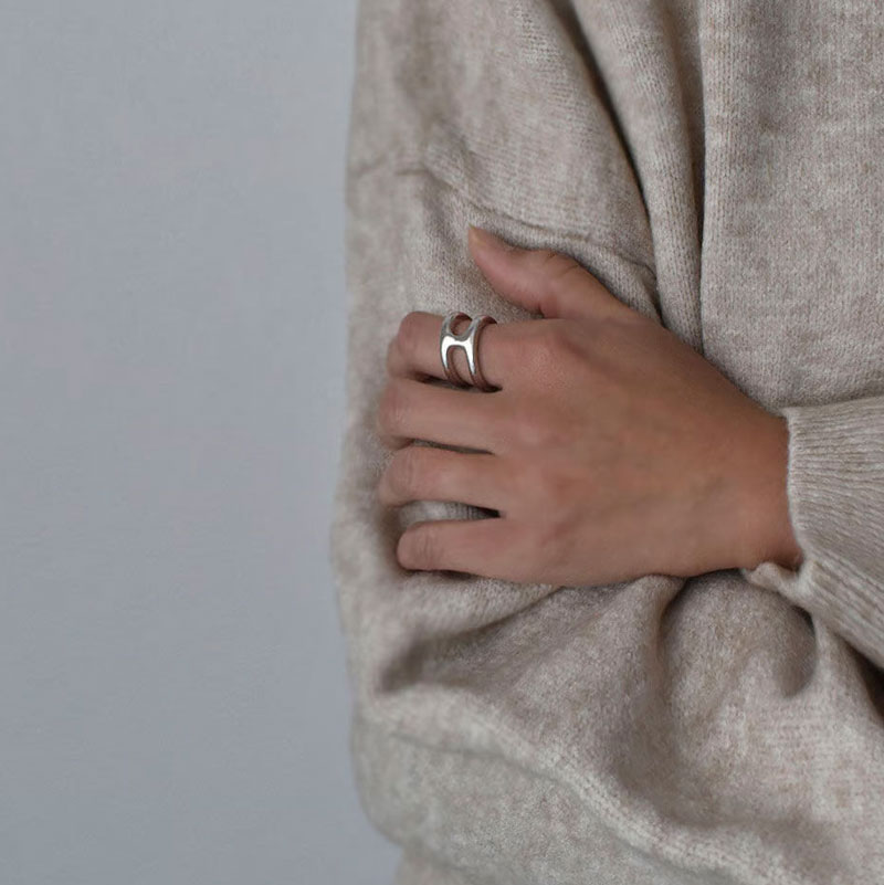 【楽天市場】【a n c e】SV925 Center Line Ring：a n c e