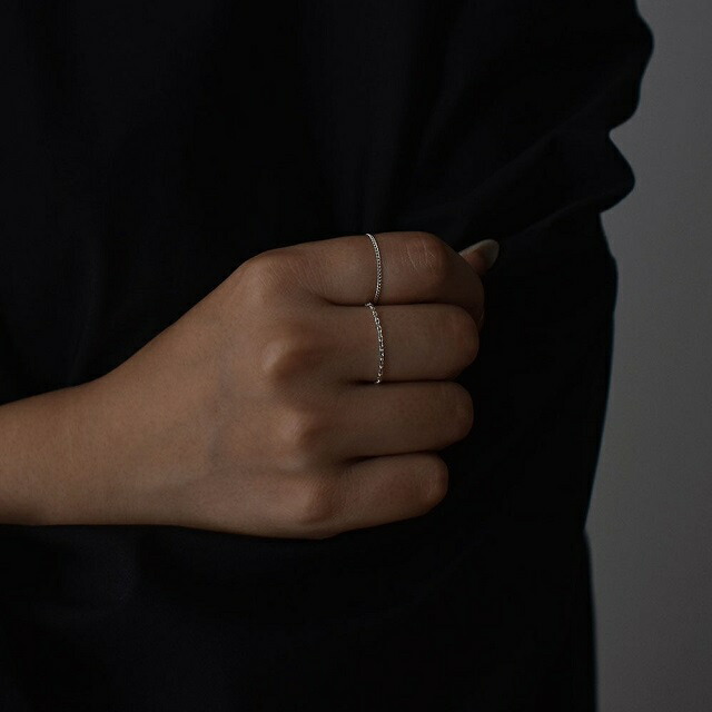 【楽天市場】【a n c e】SV925 Flat Chain Ring：a n c e