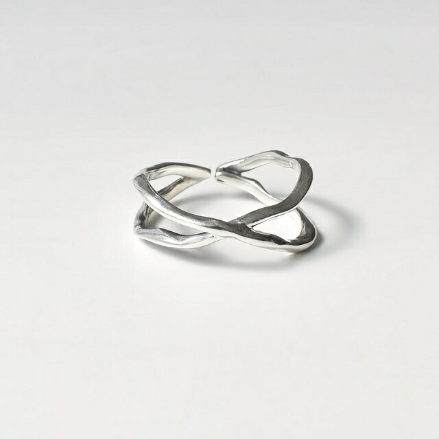 【楽天市場】【a n c e】SV925 Wave Cross Ring：a n c e