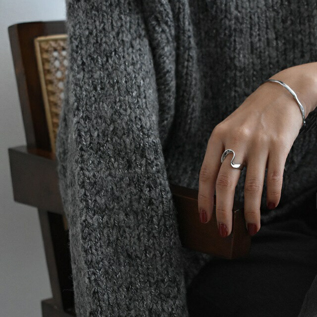 【楽天市場】【a n c e】SV925 U Line Ring：a n c e