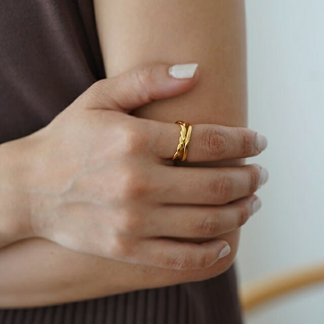 【楽天市場】【a n c e】SV925 Twist Two Line Ring：a n c e