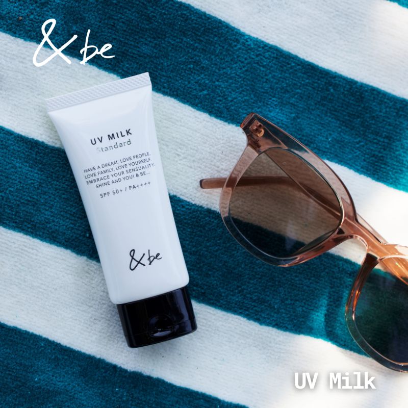 【楽天市場】【公式&be】UVミルク／ウォータープルーフUVミルク [日焼け止め SPF50+ PA++++ 耐水性★★ UVケア 紫外線カット UV トーンアップ 透明感 肌にやさしい 顔 ...