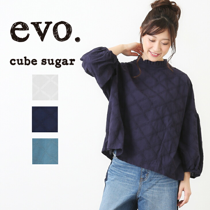 【楽天市場】cube sugar evo.(キューブシュガーエボ) WEB限定 Cオーバーレース プルオーバーブラウス(3色)【レディース】【4U】：and CUBE SUGAR