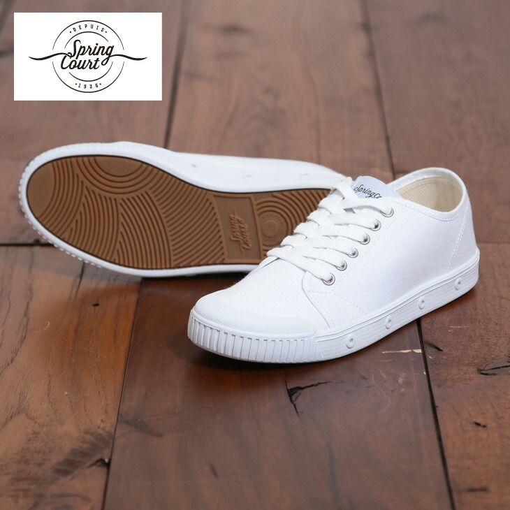 【楽天市場】【セール除外商品】Spring Court(スプリングコート)スニーカーG2 CANVASホワイト(1色)【レディース】【23 ...