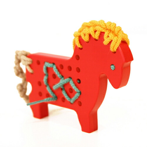 【楽天市場】ひも通しポニー「赤」：AND CHILD