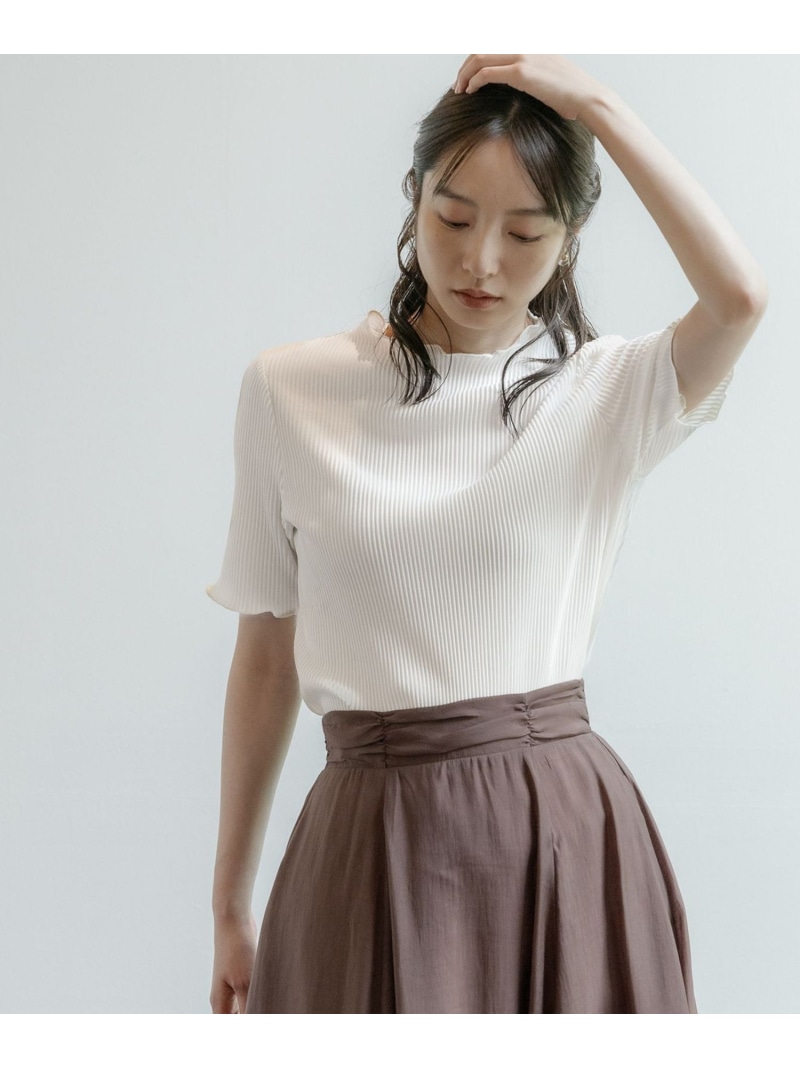 【楽天市場】【WEB限定】サマープリーツカットソー半袖 Andemiu アンデミュウ トップス カットソー・Tシャツ ホワイト ブラック グリーン ネイビー【送料無料】[Rakuten ...