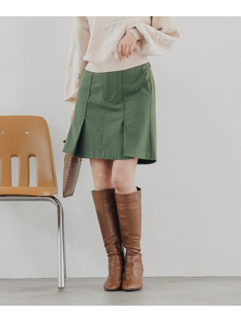 【楽天市場】【SALE／50%OFF】(W)タックミニSK Andemiu アンデミュウ スカート ミニスカート グリーン グレー ネイビー【RBA_E】【送料無料】[Rakuten ...