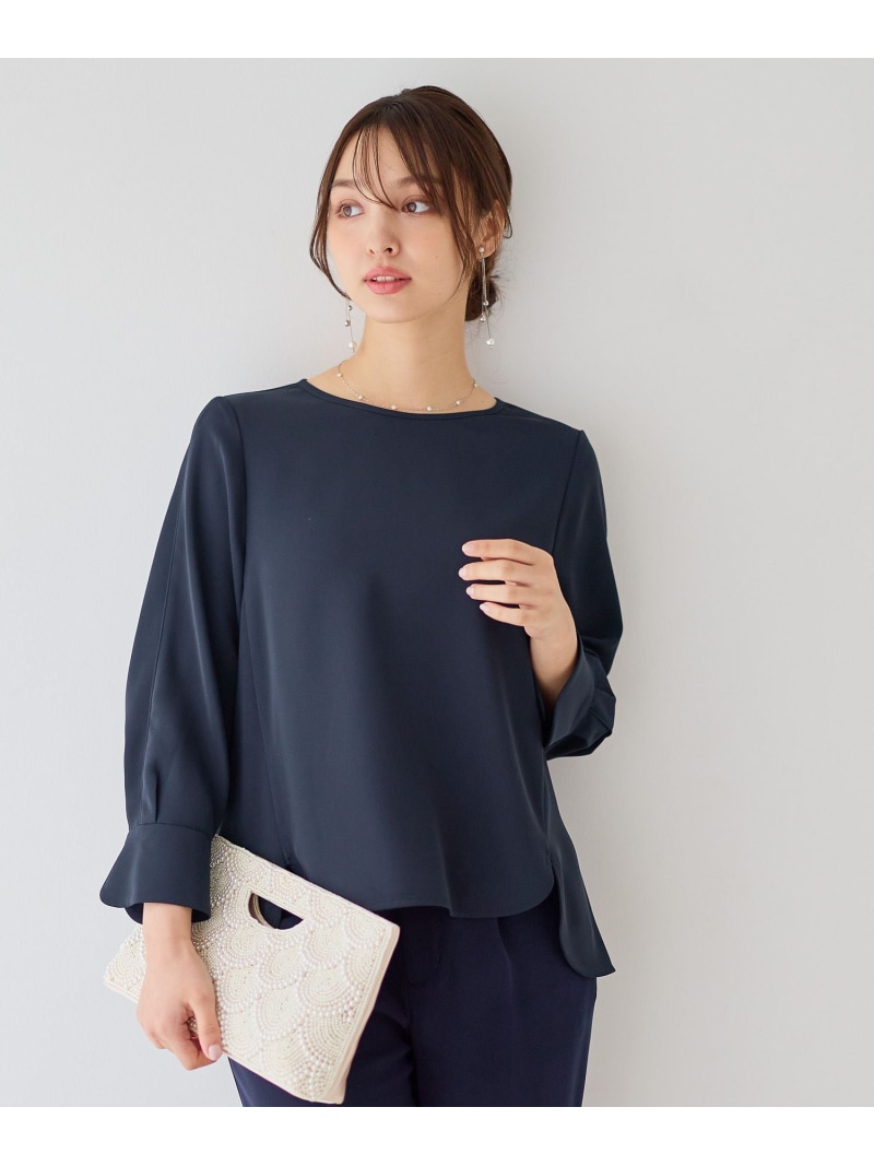 【楽天市場】【T.P.O】アシメヘムブラウス Andemiu アンデミュウ トップス シャツ・ブラウス ブラック ネイビー【先行予約】*【送料無料】[Rakuten Fashion]：Andemiu