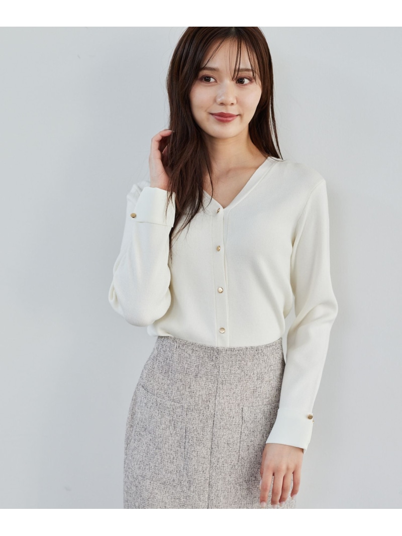 【楽天市場】【SALE／50%OFF】ソデカフスVネックカーデニット Andemiu アンデミュウ トップス カーディガン ホワイト グリーン ネイビー【RBA_E】【送料無料 ...