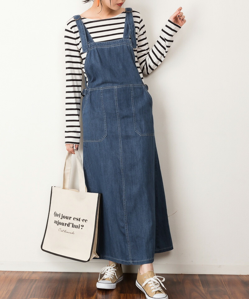 【楽天市場】ライトオンスデニムサロペットスカート 【受注発注】【メール便不可】 M L LL 3L 4L 春夏 大きいサイズ：アンドイット （and it_）