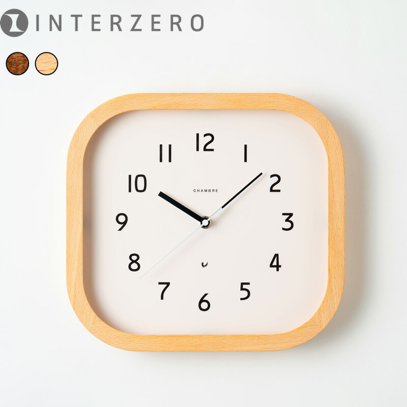 【楽天市場】【レビュー特典】 インターゼロ 〔 Calme CLOCK カルムクロック 〕 時計 置時計 壁掛け 時計 掛け時計 ウォールクロック CH-068 静か 静音 ビンテージ 木製 ...