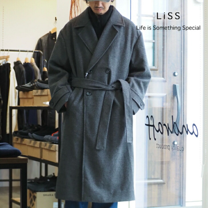 【楽天市場】【重量感のあるウールライクロングコート】Liss（リス）/WOOL LIKE LONG COAT/【CHARCOAL】：andraff