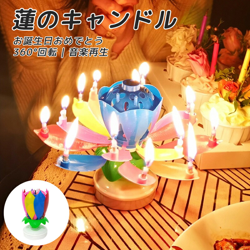 【楽天市場】キャンドル ろうそく 蓮の花 パーティーキャンドル ケーキ用キャンドル レインボー バースデー ナンバー キャンドル 誕生日 記念日 お祝い：anelani-store