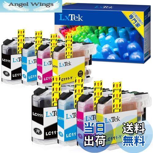 【楽天市場】【送料無料】LxTek LC111-4PK 互換インクカートリッジ ブラザー(Brother)用 LC111 インク 4色セット*2(合計8本) 大容量/説明書付/残量表示/個包装 ...