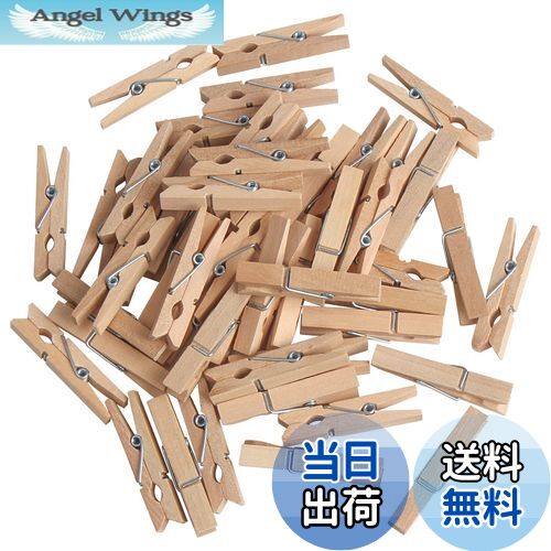 【楽天市場】【送料無料】CCINEE ミニ 木製クロスピン 木色 45mm 50個入り 木製クリップ ウッドクリップ 木製ピンチ 木製クロスピン 洗濯バサミ 洗濯小物ピンチ 写真用に ...