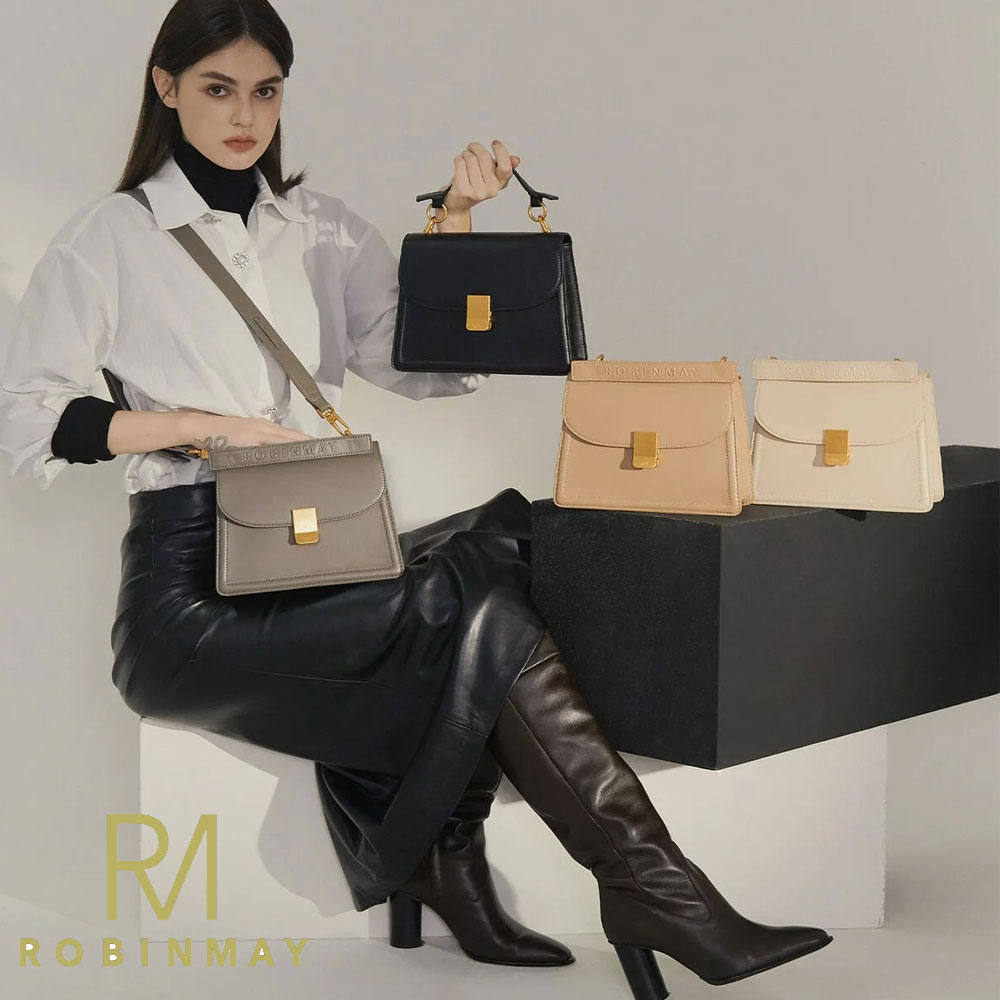 【楽天市場】保証付 返品OK 正規品 2025 ROBINMAY ロビンメイ WB045 L’aube La Fleur Handbag レディース RMロゴ アンティーク ハンドバッグ ...