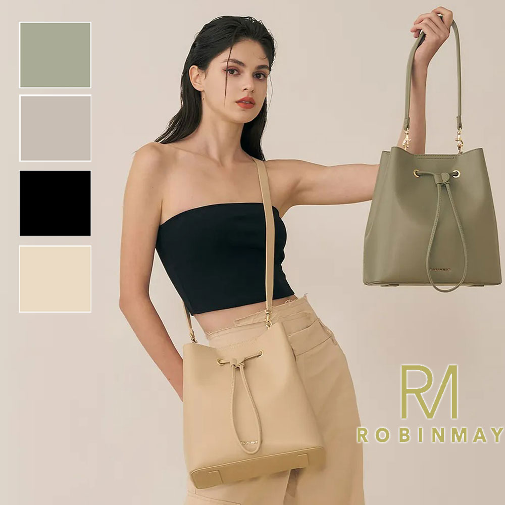 【楽天市場】保証付 返品OK 正規品 ROBINMAY ロビンメイ WB075 Sinking heart shoulder bag レディース 巾着 ハンドバッグ ショルダー 大容量 ...