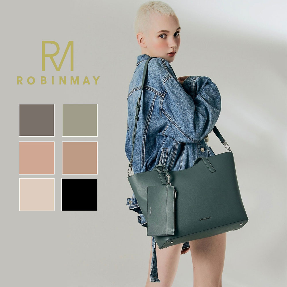【楽天市場】保証付 返品OK 正規品 2023 ROBINMAY ロビンメイ B167 Auer Tote Shoulder Bag レディース トートバッグ 大きめ A4 ショルダー ポーチ ...