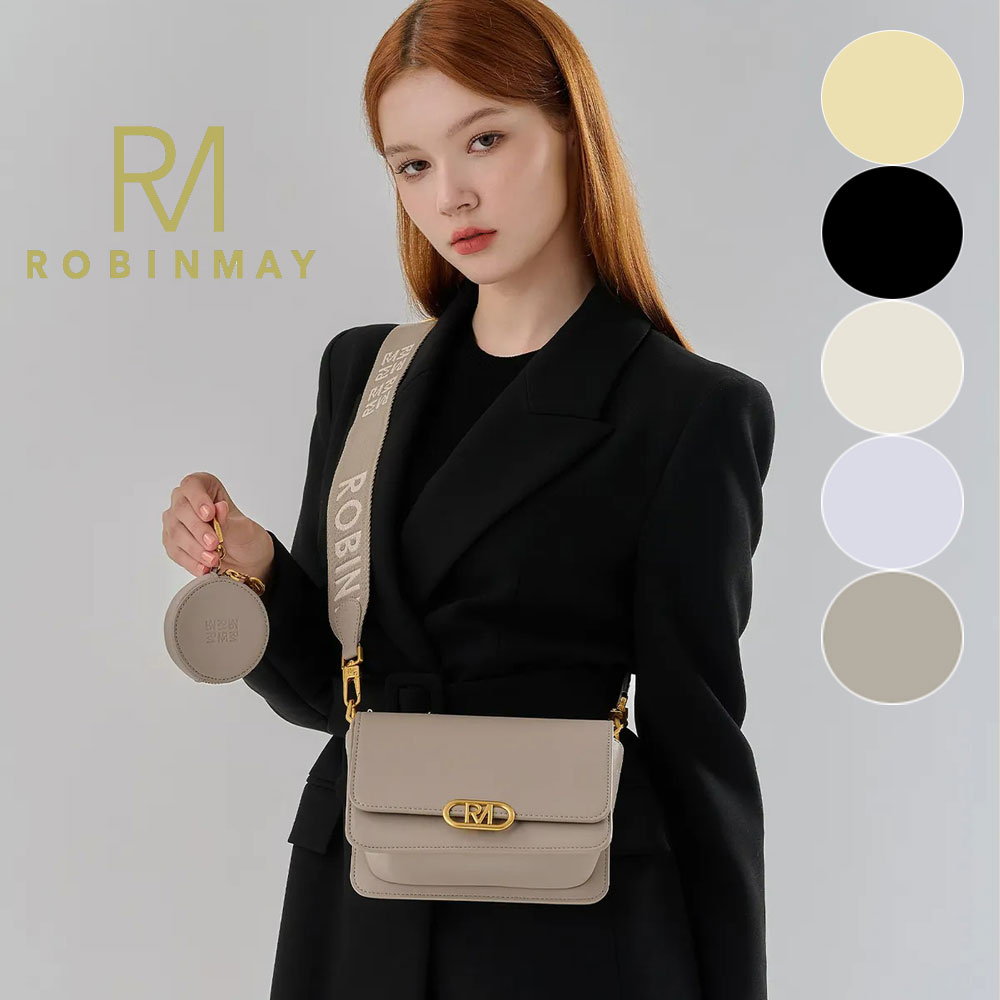 【楽天市場】保証付 返品OK 正規品 2025 ROBINMAY ロビンメイ C273 Camanli Crossbody Bag レディース RMロゴ クラシカル スクエア ハンドバッグ ...