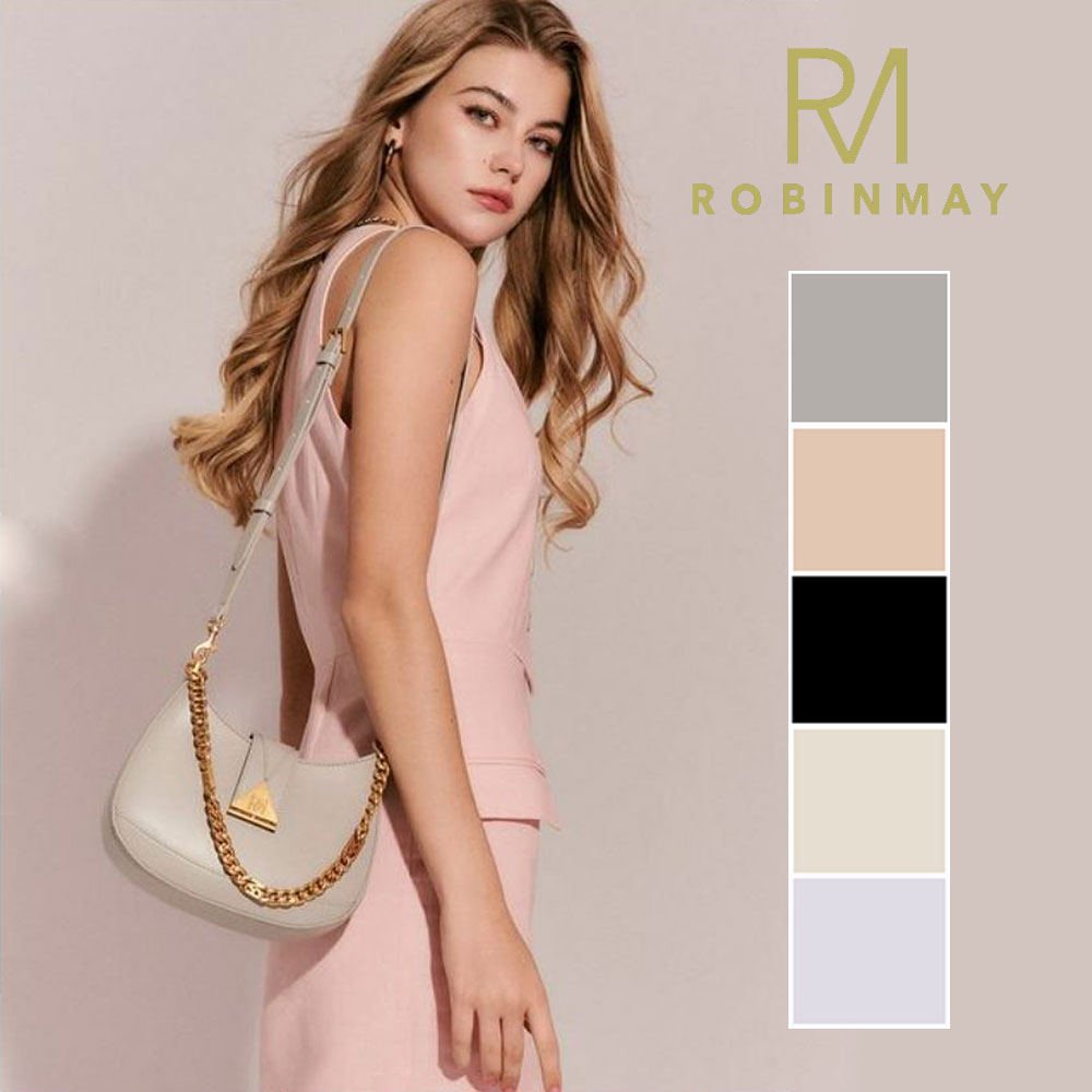 【楽天市場】保証付 返品OK 正規品 ROBINMAY ロビンメイ B200 Land of Water Shoulder Bag レディース RMロゴ エレガントチェーンショルダーバッグ ...