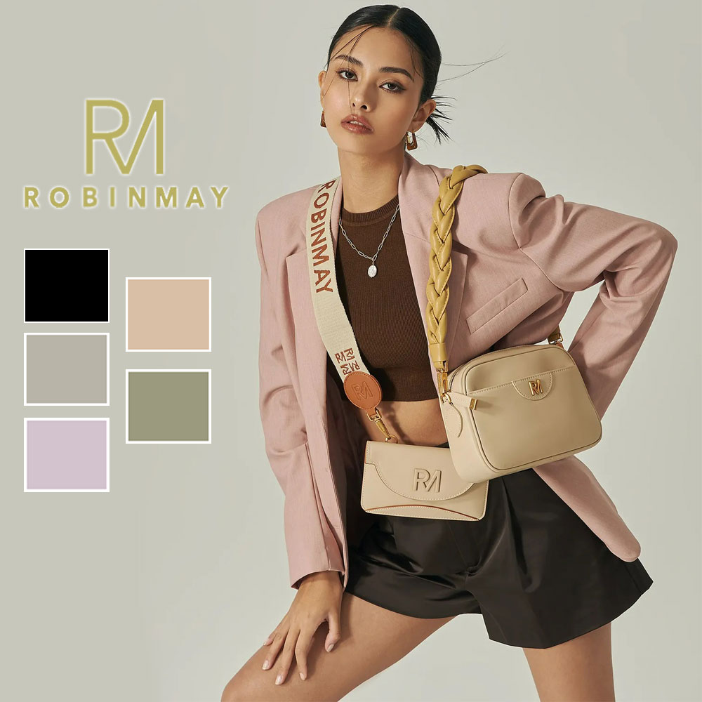 【楽天市場】保証付 返品OK 正規品 2024 ROBINMAY ロビンメイ C229 RM X Ella Wildflower Crossbody Bag レディース RMロゴ ジャガード ...