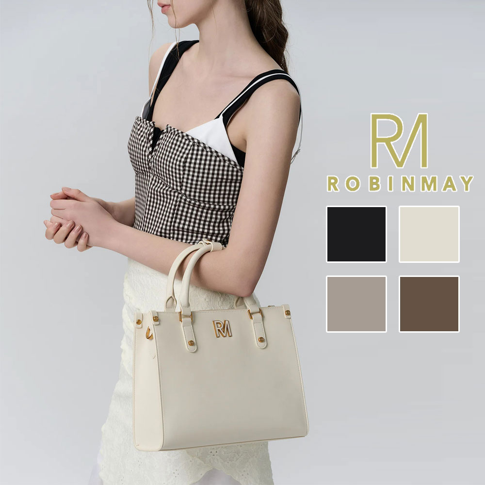 【楽天市場】2025新作 保証付 返品OK 正規品 ROBINMAY ロビンメイ B279 ドヴラハンドバッグ 2WAY スクエアバッグ クラシック ショルダーバッグ 編み込みストラップ ...