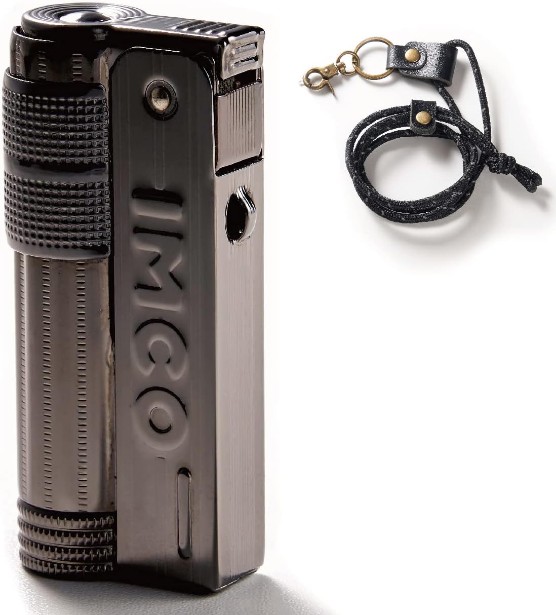 【楽天市場】[IMCO ( イムコ ) オイルライター ] イムコスーパー フリント式 6700P ブラックニッケル ロゴ入り オリジナルストラップ付 ソロキャンプ アルスト コスパ 便利 ...