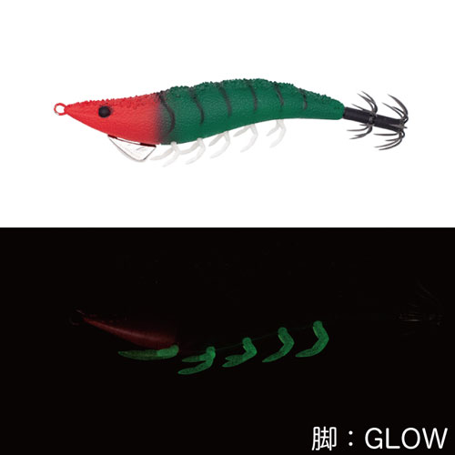 【楽天市場】ジークラック 餌木助 2.5号 #092 #008 レッドグリーン RED-GREEN GEECRACK：アングラーズWEB店