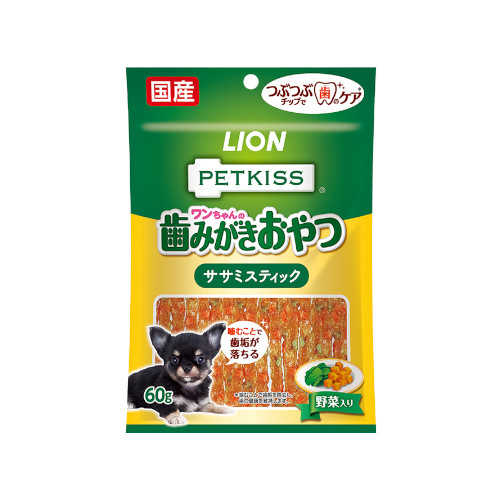 【楽天市場】ライオンペット PETKISS 犬歯みがきササミ野菜入り 60g ×3個セット {989848} 送料込：愛犬と一緒に歩くを叶えるanifull