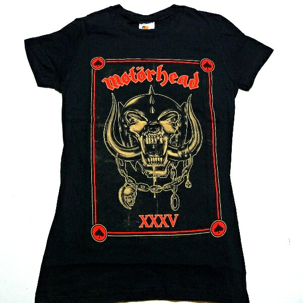 【楽天市場】MOTORHEAD モーターヘッド RED OUTLINE Babydoll レディース オフィシャル バンドTシャツ ...